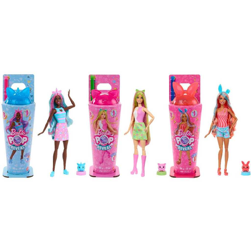 Barbie Pop Reveal Muñeca Serie De Animalitos Sorpresa Jcn85